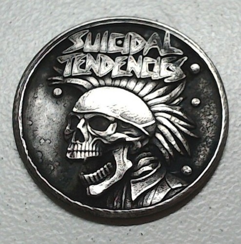 HOBO Suicidal Tendencies Punk Rock Skull Made From A REAL Buffalo ...