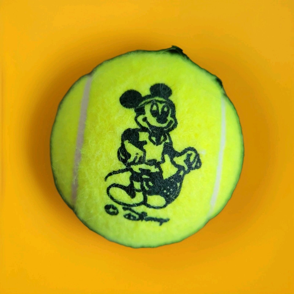 NOS Disney Wilson Mickey Mouse TUBE Championship 3X Tennis Balls Optic ...