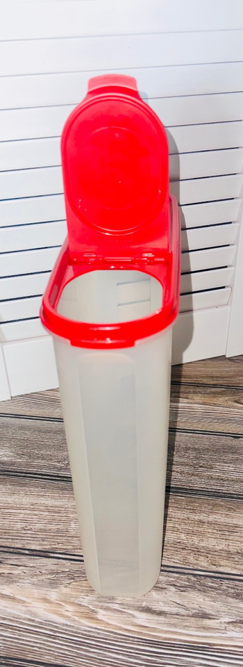 Tupperware #2239B-1 Modular Mates Cereal Keeper Container W/Lid RED | eBay