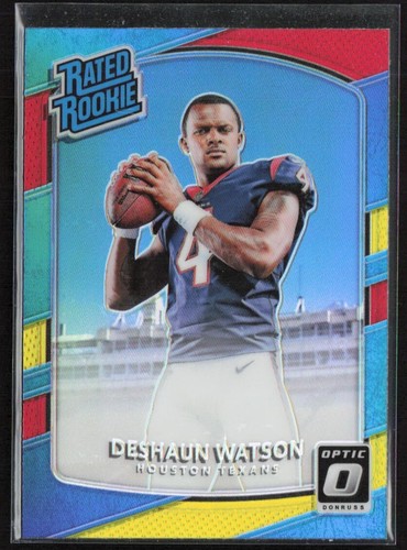 2017 Donruss Optic - Rated Rookie Red and Yellow Prizm #195 Deshaun ...