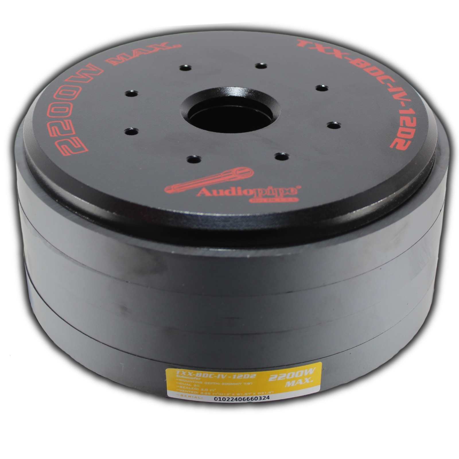 Audiopipe 12" Dual Voice Coil 2 Ohm 1100 Watt RMS Quad Stacked Magnet ...