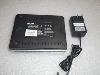 D-Link 4-Port 10/100 Wired Router WITH ADAPTER CHA01 AMS47-0501000FU ...