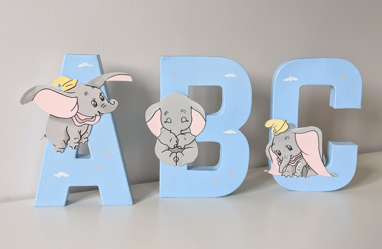 Dumbo Simba Letters Baby Nursery Wall Art Decor Children’s Gift boy ...