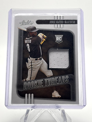 JORGE MATEO 2021 PANINI ABSOLUTE ROOKIE THREADS JERSEY RELIC PADRES RC ...