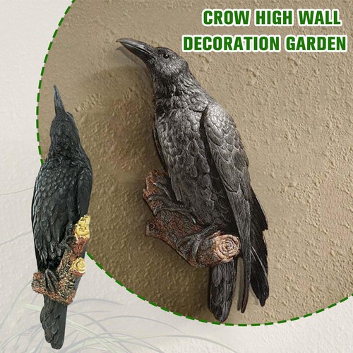 Crow High Wall Craft Decoration,Creative Eaves Sculpture Ornament ...
