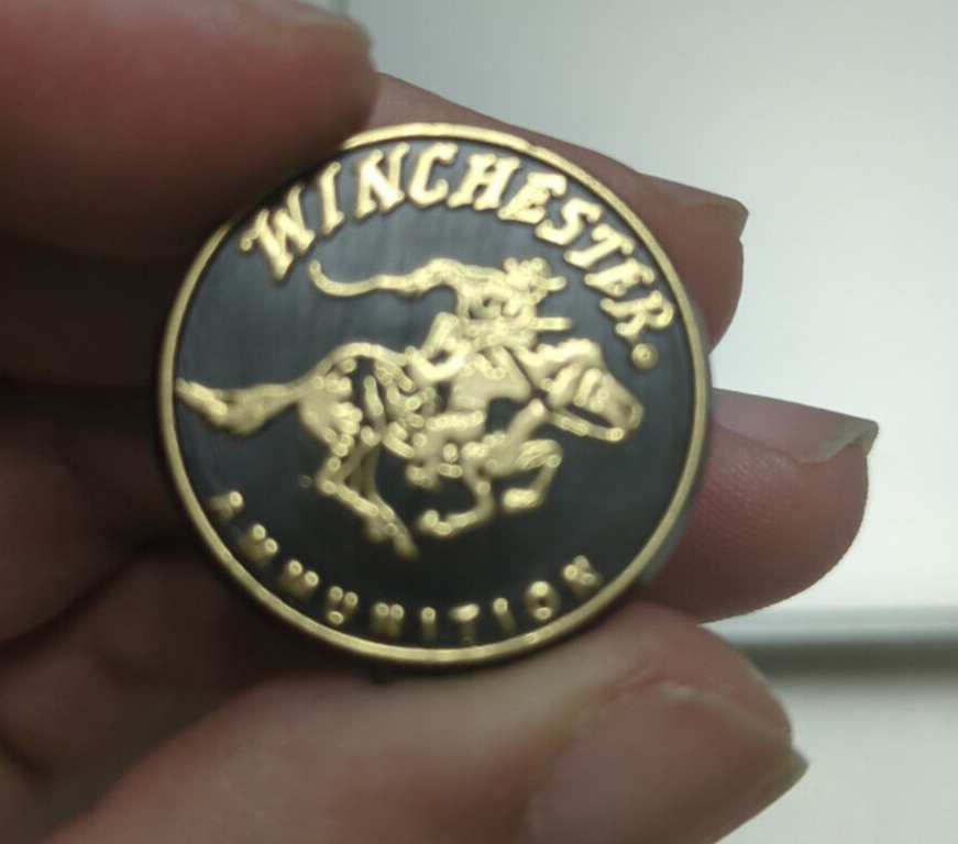 Winchester Ammunition Lapel Pin - Vintage Firearms Guns Rifles Bullets ...