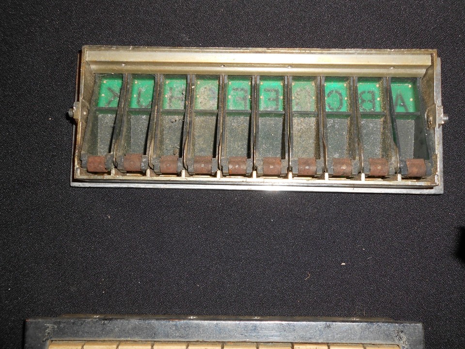 Original Seeburg Model V-200 Jukebox Push Button Set on Chrome | eBay