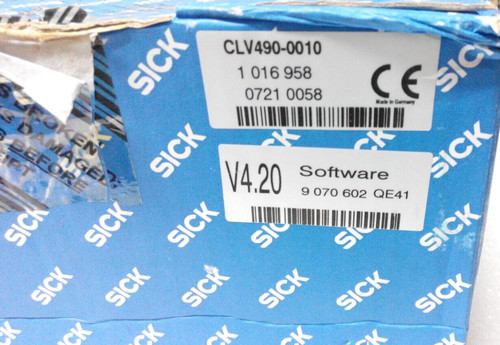 SICK CLV490-0010 Industrial Barcode Reader Scanner with Ethernet ...
