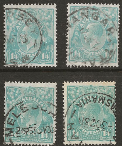 KGV'S GROUP of 1/4- TURQUOISE C of A WATERMARKS GOOD LOT | eBay