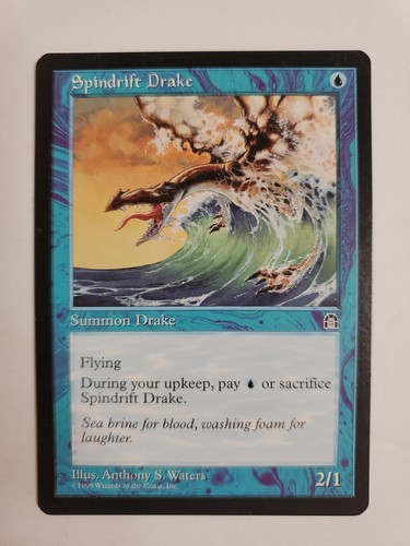 MTG Magic The Gathering Card Spindrift Drake Summon Drake Blue ...