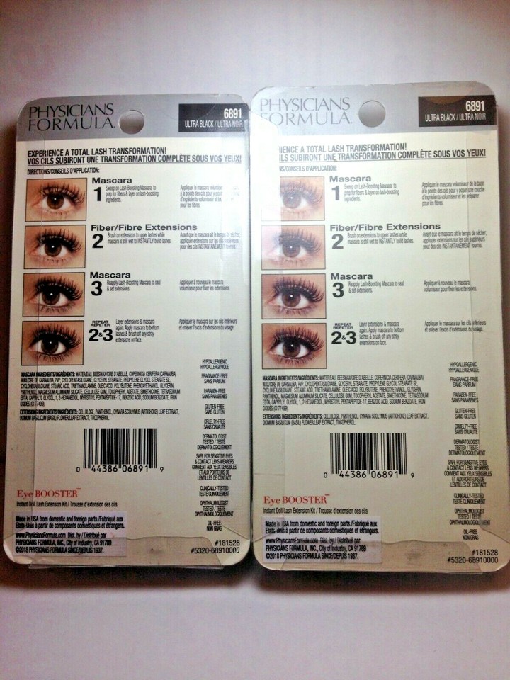 Set(2)Physicians Formula Eye Booster Instant Doll Lash Extension Kit ...