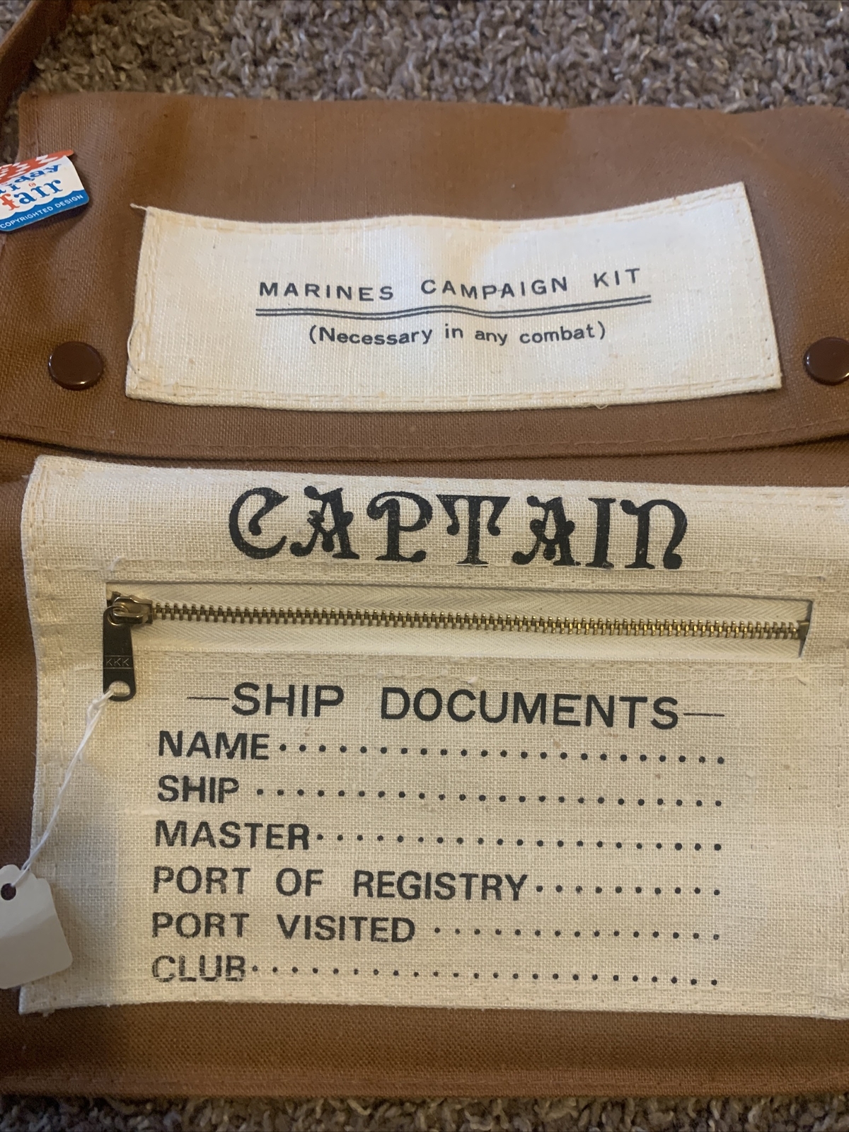 Vintage Holiday Fair Captain Bag Handbag New With Tags | eBay