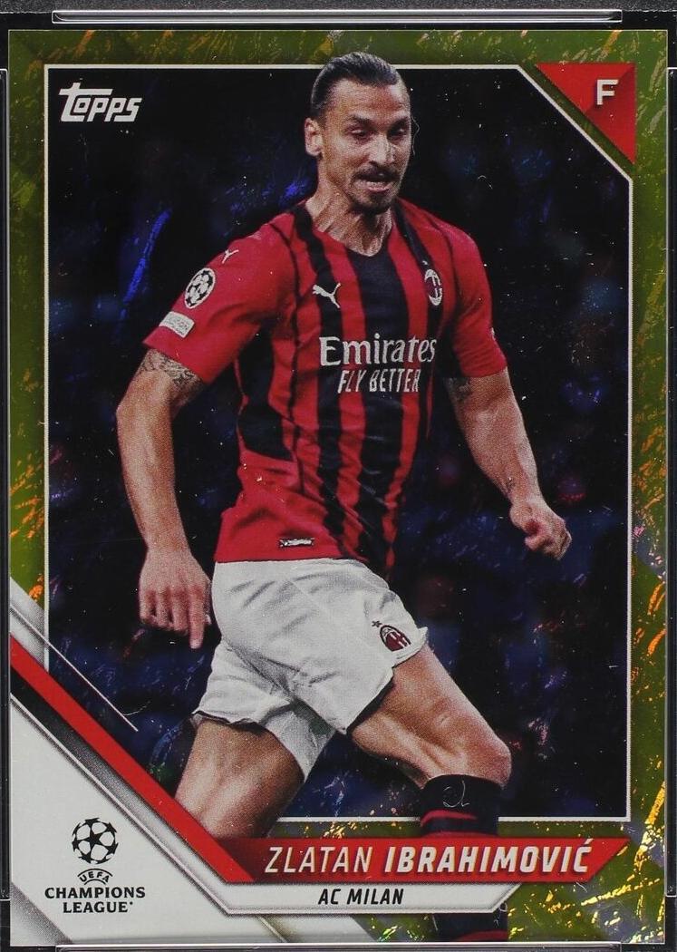 2021-22 Topps UCL Collection Jade Edition - Zlatan Ibrahimovic #52 ...