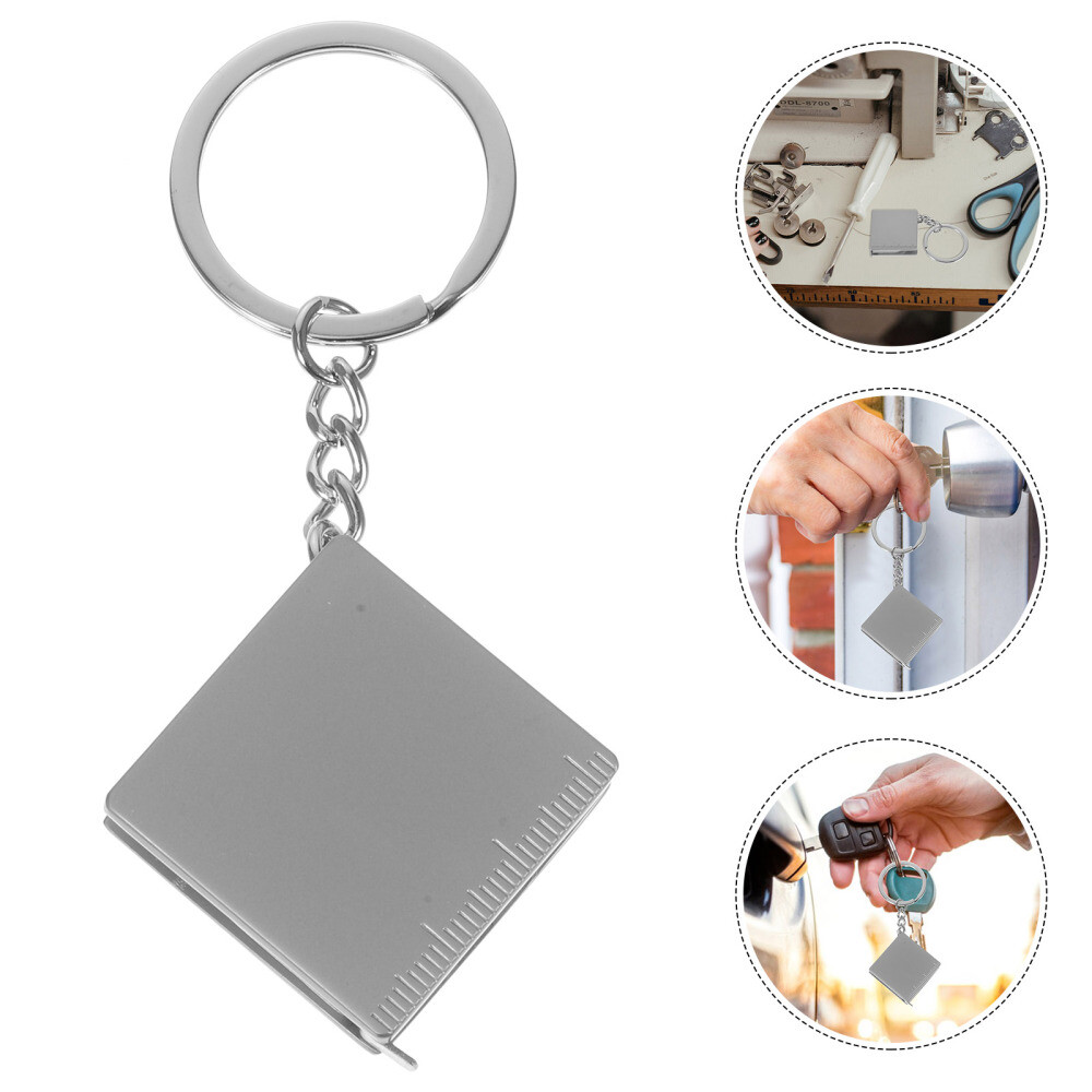 Tape Measure Keychains Gift Metal Measuring Office Lovers Ruler for ...