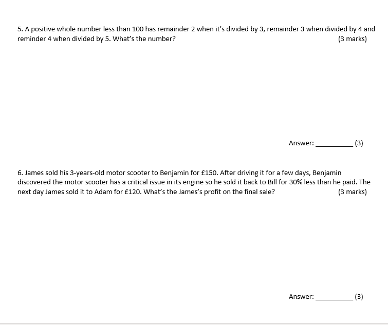 11+ ELEVEN PLUS Maths Exam Papers Ideal For Preparing Independent ...