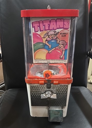 Vintage Komet King Koin 10 Cent Candy Dispenser Gumball Vending Machine ...