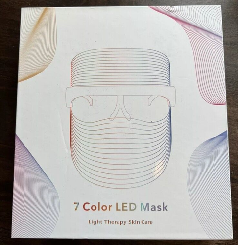 7 Color LED Light Photon Face Neck Mask Rejuvenation Skin Facial ...