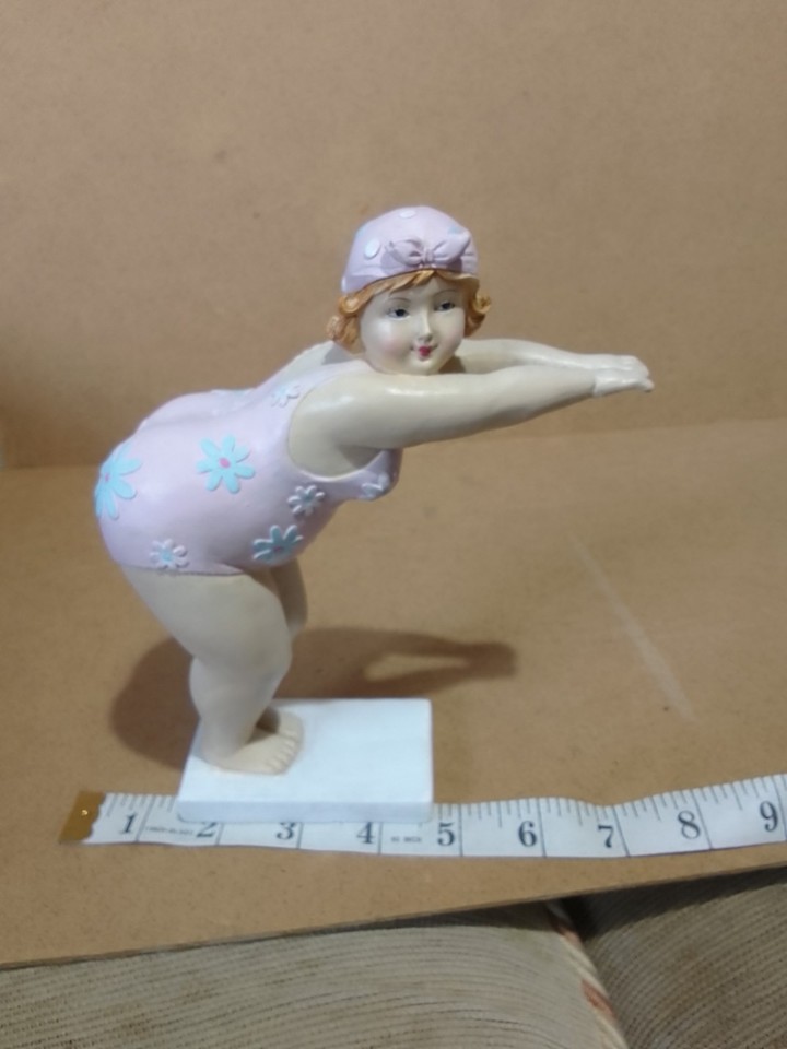 Bathing lady ornament, novelty item, "Candy Rose lady" | eBay UK