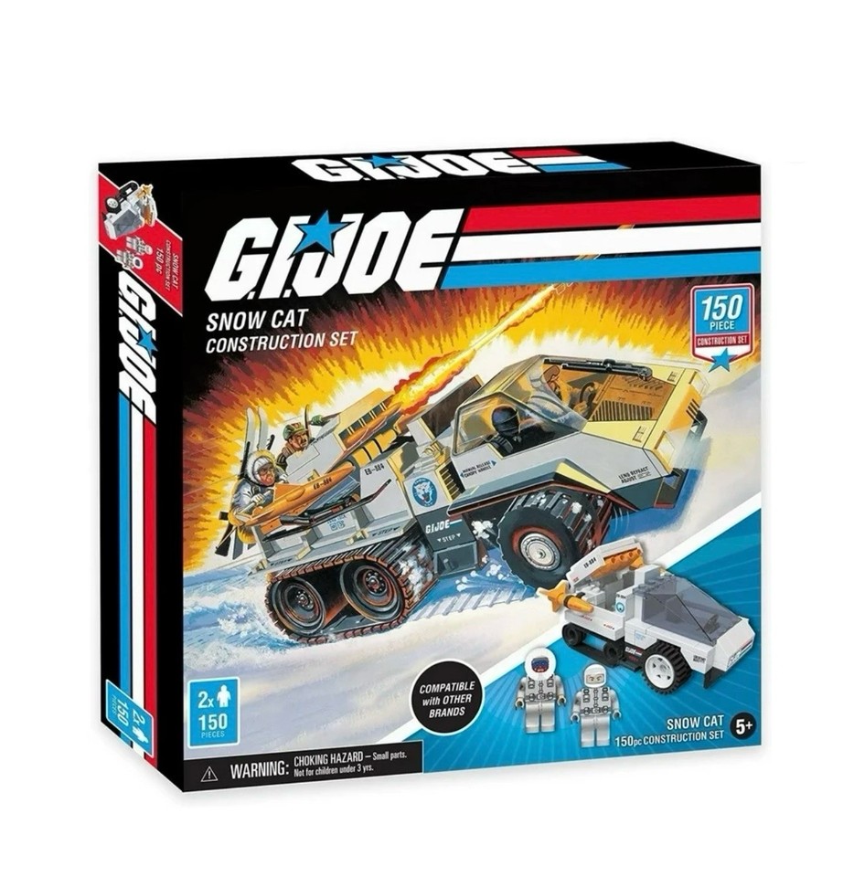 NEW GI Joe SNOW CAT Construction Building Blocks Set + 2 Mini Figures ...