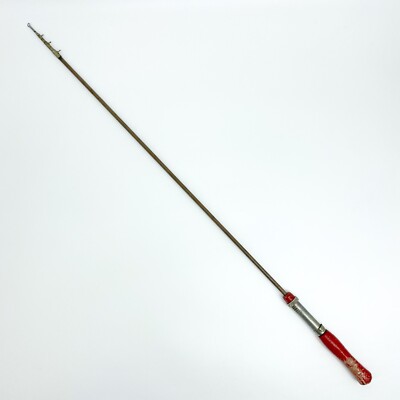 Vintage Bristol Fishing Pole Hexagon Steel Telescoping Spin Rod Red ...