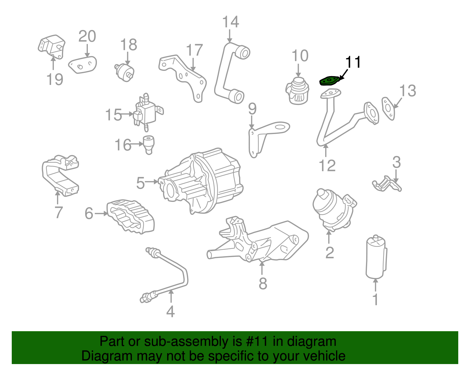 Mercedes+W202+C220+C230+C280+C36+EGR+Valve+Gasket+For+Shut-off+Valve ...