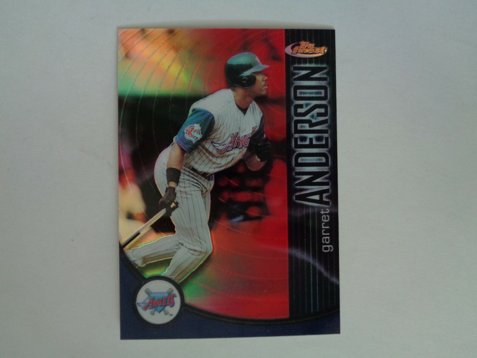 2001 Topps Finest Refractor Garret Anderson Card #52 Serial #199/499 | eBay