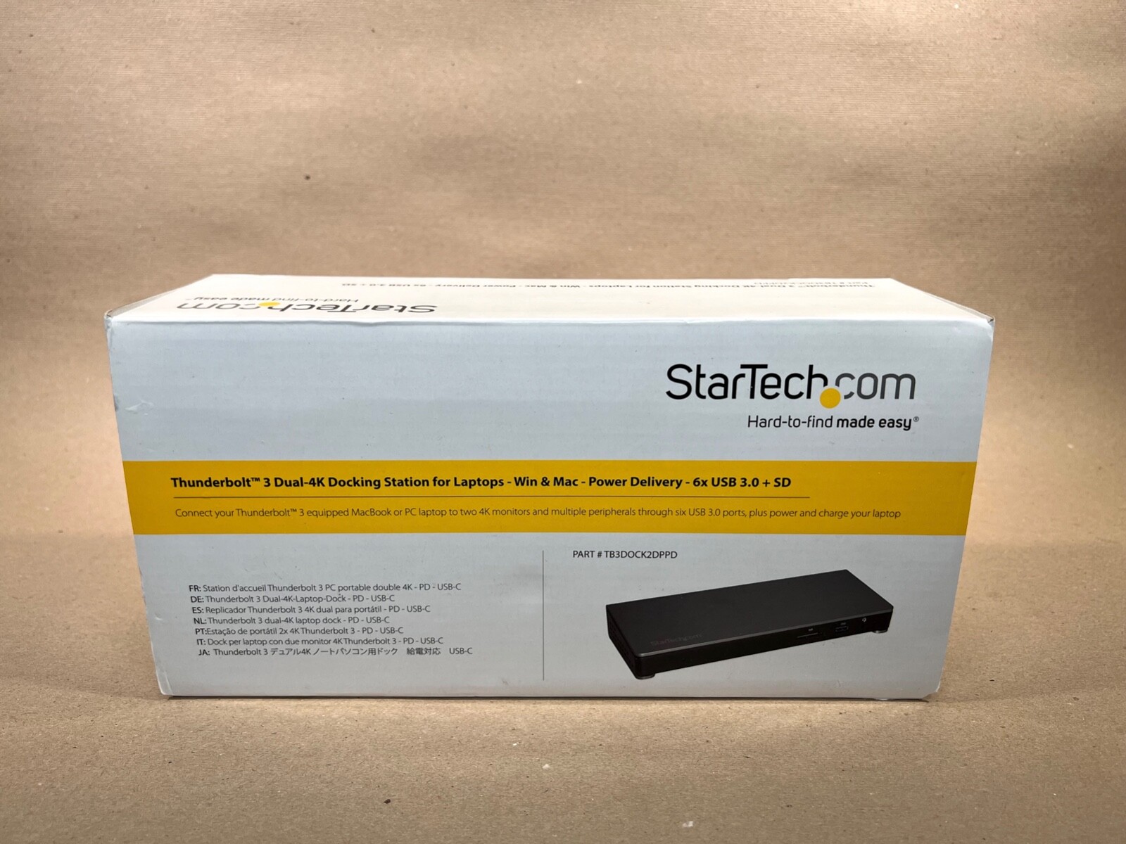 NEW StarTech TB3DOCK2DPPD Thunderbolt 3 Dual-4K* Dock Station | eBay