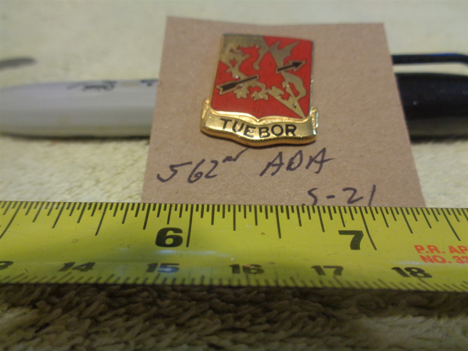 562nd Air Defense Artillery S-21 Unit Crest, DI, DUI (DRAW#206) | eBay