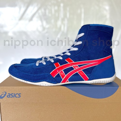 【In stock】ASICS Wrestling Shoes 1083A001 EX-EO TWR900 Blue x Red x ...