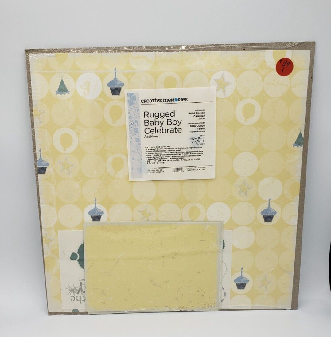 Creative Memories RUGGED BABY BOY CELEBRATE Additions 12x12 NLA Sealed ...