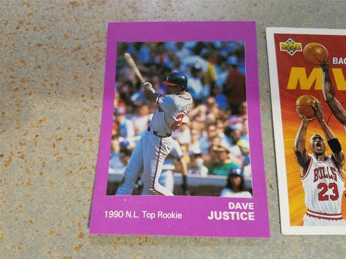 David Justice Atlanta Braves 1990 Star Company #125 Gold OVERSIZE ERROR ...