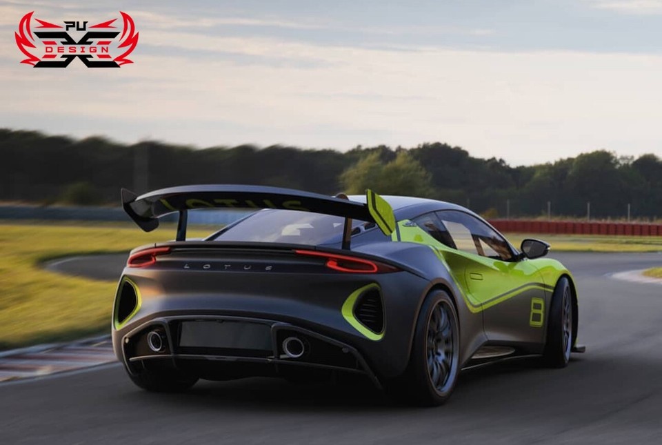 For Lotus Emira 2022-2024 Dry Carbon Fiber Rear Trunk Spoiler GT4 Style ...