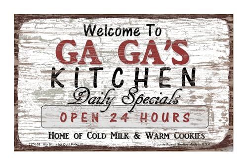 Deluxe Wood Magnet Welcome to Ga Ga's Kitchen 5x8 Inches Magnetic ...