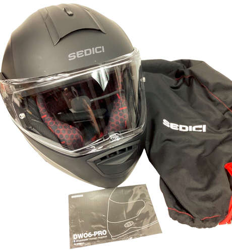 Sedici Sistema II Parlare Helmet-Black-XXL+DustBag+Extra MicrophoneFoam ...