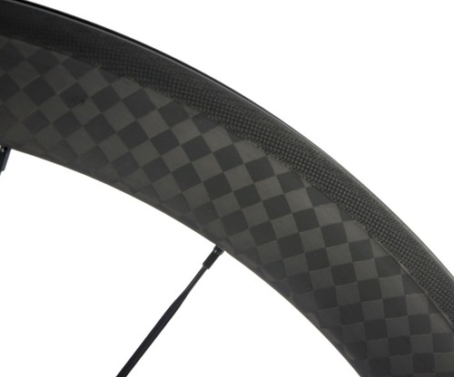 Carbon Wheels Road Bike Clincher Wheelset 50mm Depth 12K Matte Novatec ...