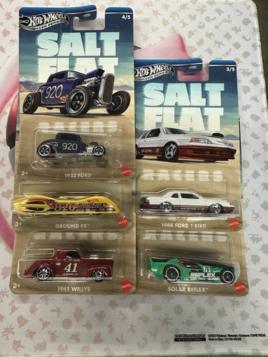 New 2025 Hot Wheels Silver Series, Salt Flat Racers Full Set Of 5 | eBay