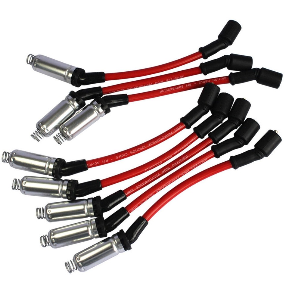 8Pcs Car Ignition Spark Plug Wire Set Cable 48322R For CHEVY For GM For ...