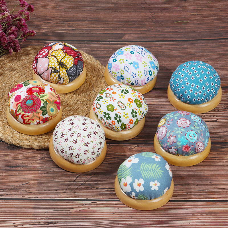 1Pc Ball Shaped Craft Needle Pin Cushion Holder Sewing Household Sewing ...