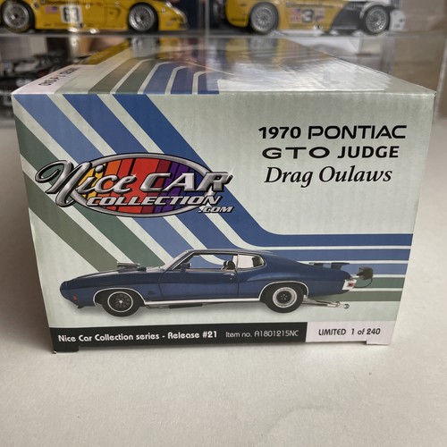 ACME 1/18 1970 Pontiac GTO Judge Drag Outlaws Nice Car Collection ...