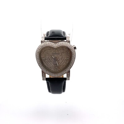 Ice Tek Heart Shaped Pave Set Diamond Watch HS-01 | eBay