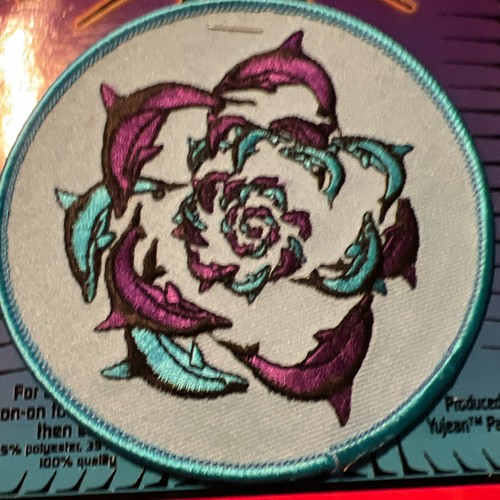 Dolphins Embroidered Patch Iron-on Porpoise Applique Ocean 4” | eBay