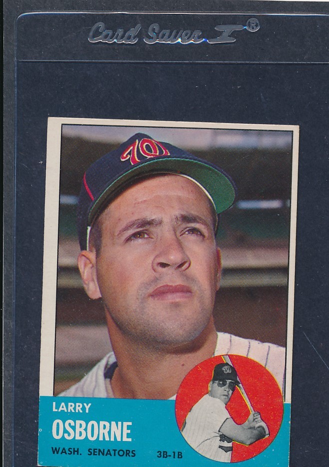 1963 Topps #514 Larry Osborne Senators EX 63T514-90316-6 | eBay