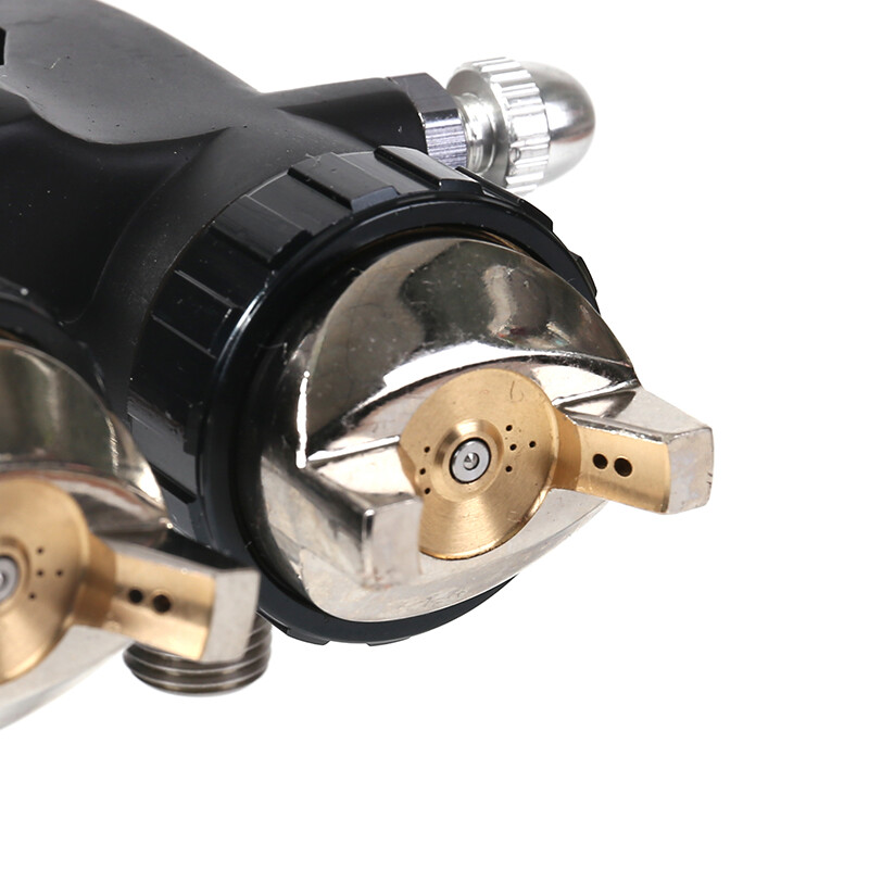 Double Nozzle,Dual Heads,Mirror Effect,Silver,Chrome,Air Powered Spray ...