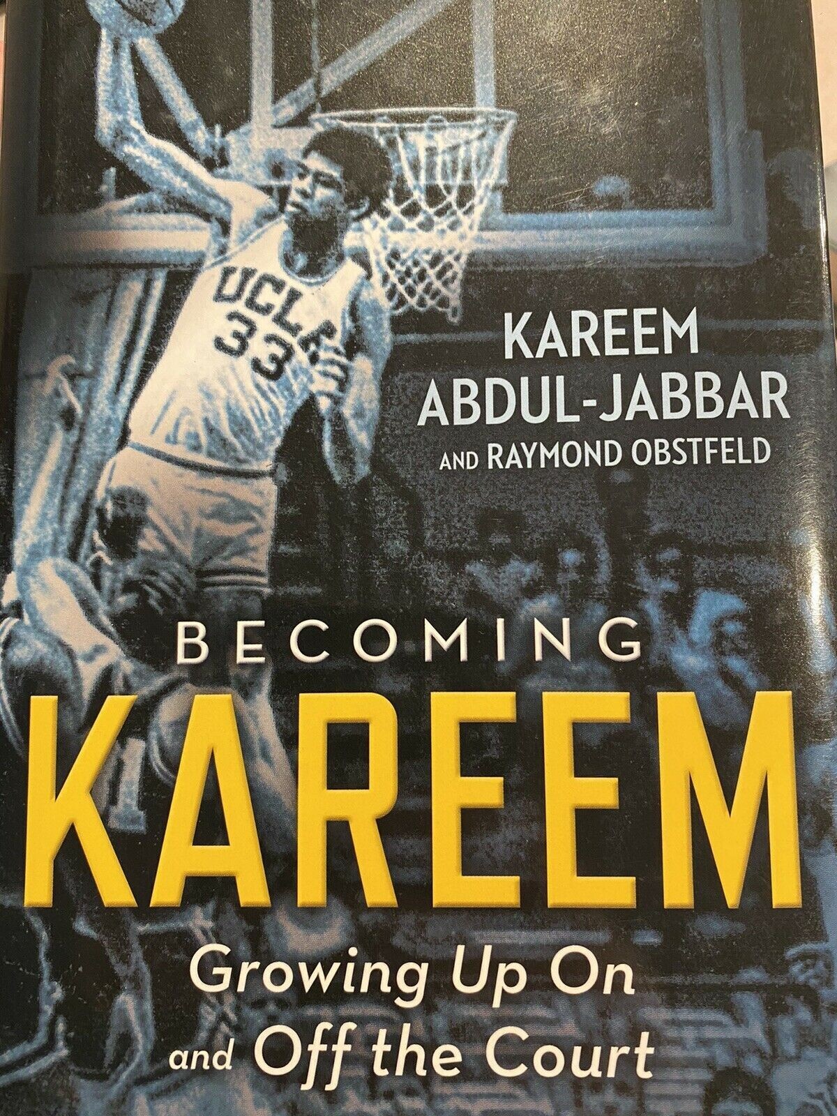 Kareem Abdul-Jabbar autographed signed auto Becoming Kareem hardcover ...