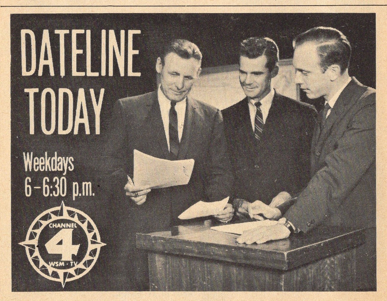 1963 WSM NASHVILLE, TENNESSEE TV AD ~ DATELINE TODAY SHOW | eBay