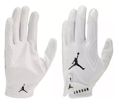 NIKE AIR JORDAN FLY LOCK 2.0 FOOTBALL GLOVES #1011811 102 XL WHITE NWT ...