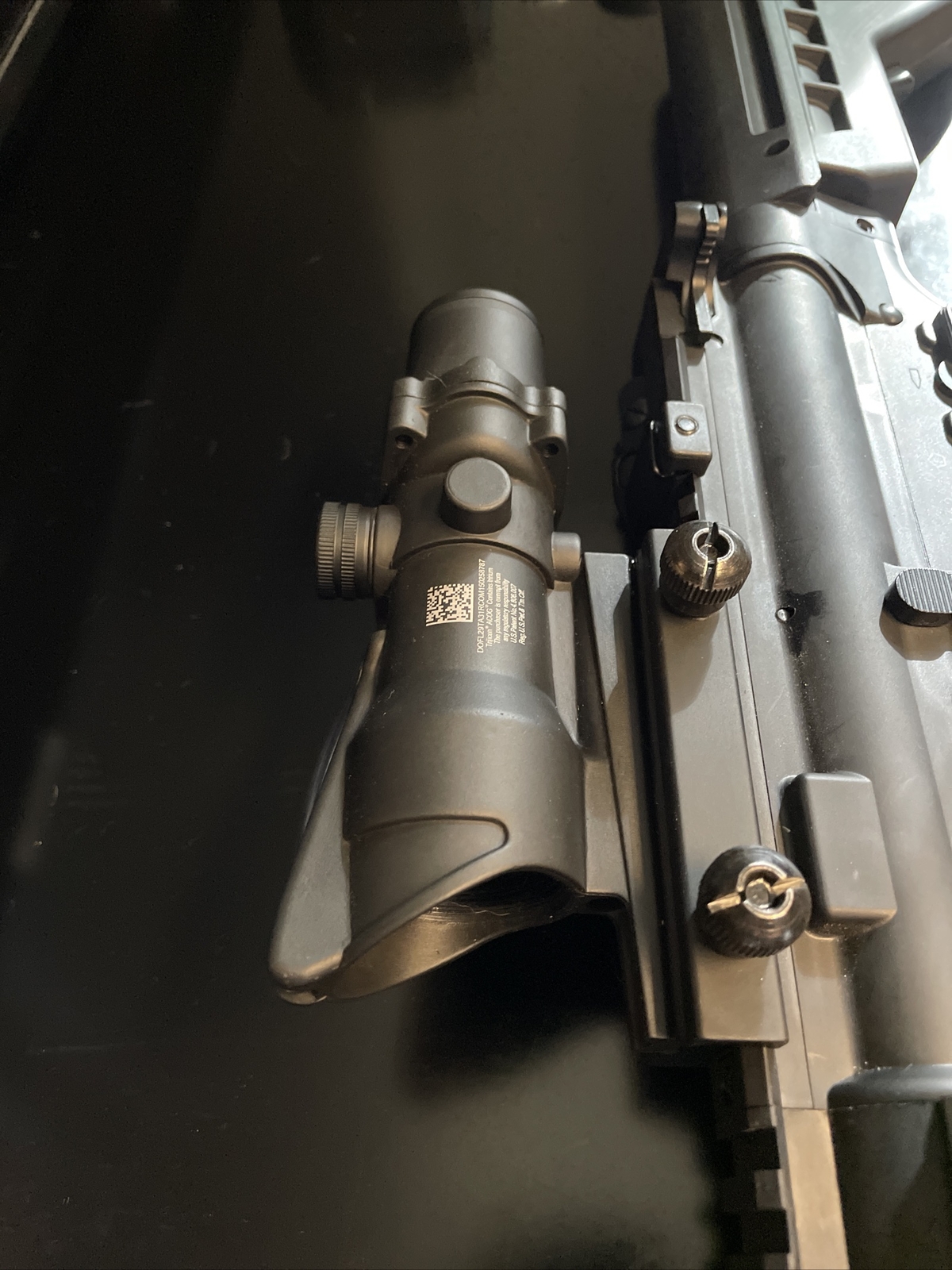 4x32 Fiber Optic Scope Green Crosshair Reticle Weapon Sight ACOG Clone ...