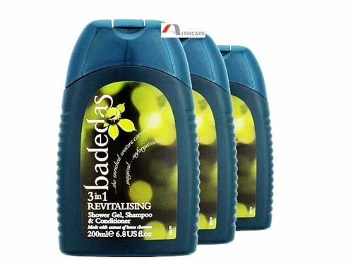 Badedas 3in1 Revitalising Body Shower Gel Hair Shampoo & Conditioner ...