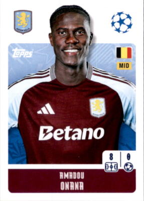 Champions League Sticker 24/25 - 71 - Amadou Onana - Aston Villa | eBay.de