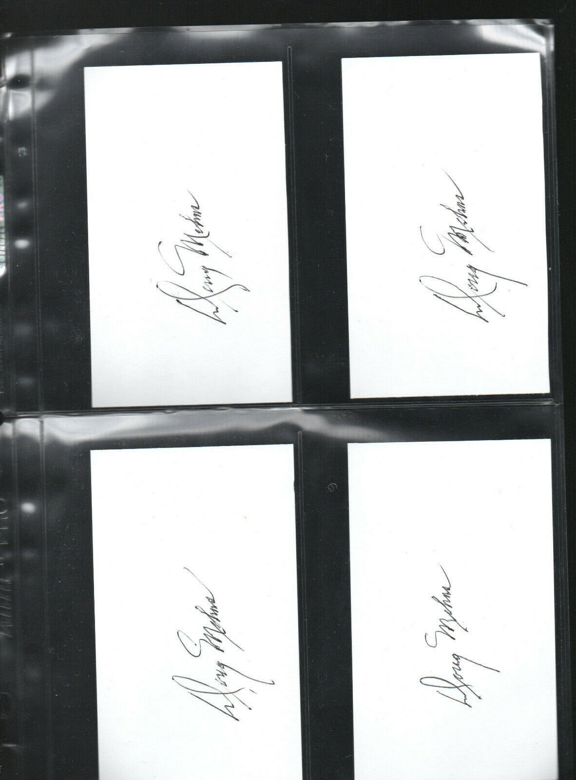 (10) DOUG MOHNS AUTOGRAPHED/AUTO/SIGNED/HAND-SIGNED INDEX CARD 3x5 | eBay